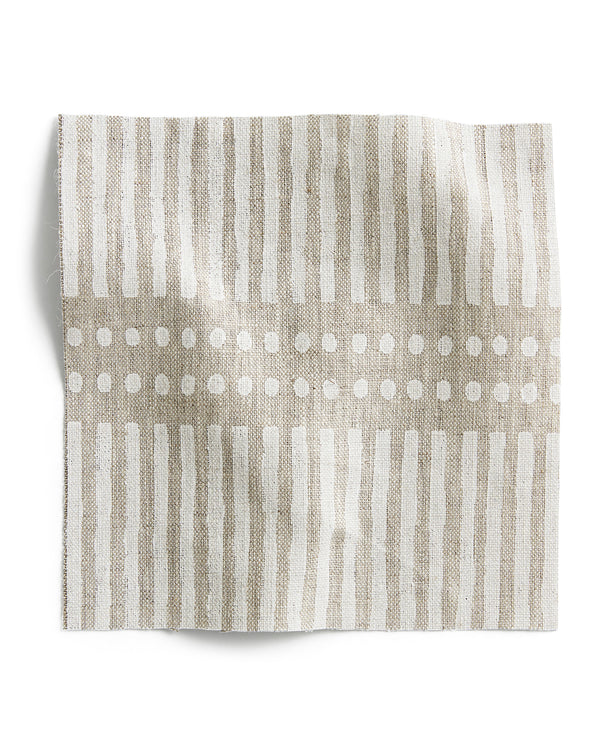 Dash Dot Chalk linen swatch – Walter G Australia